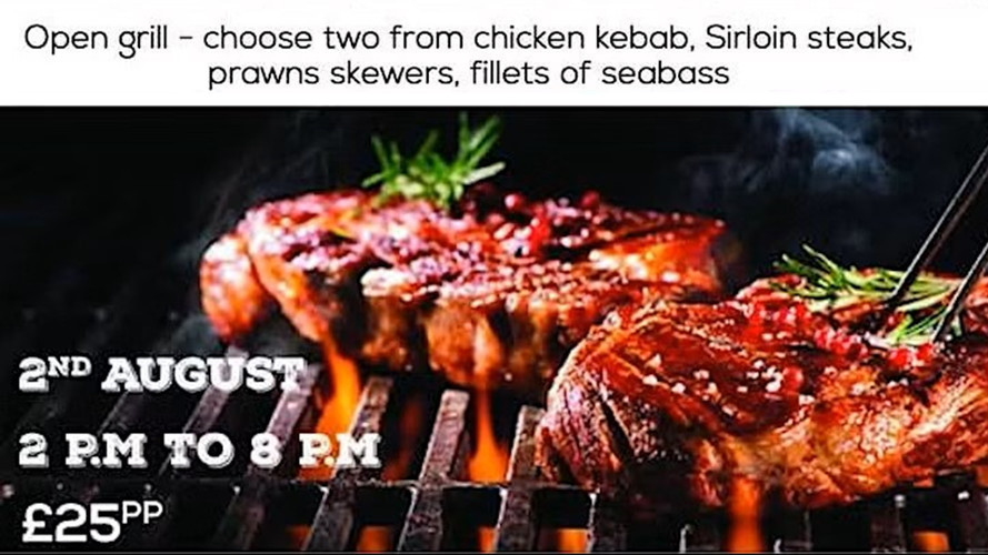 Open Grill Evening Derby - Get A Free £5 Voucher