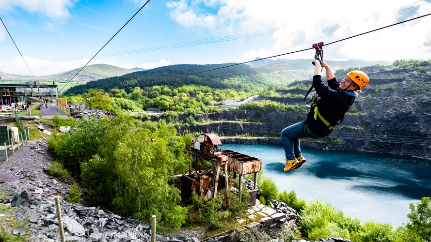 Quarry Flyer Zip World North Wales - Free £5 Voucher With Purchase