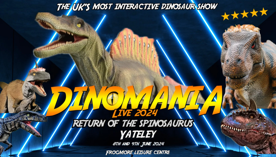 Dinomania UK Tour Yateley 2024 - Tickets on Sale