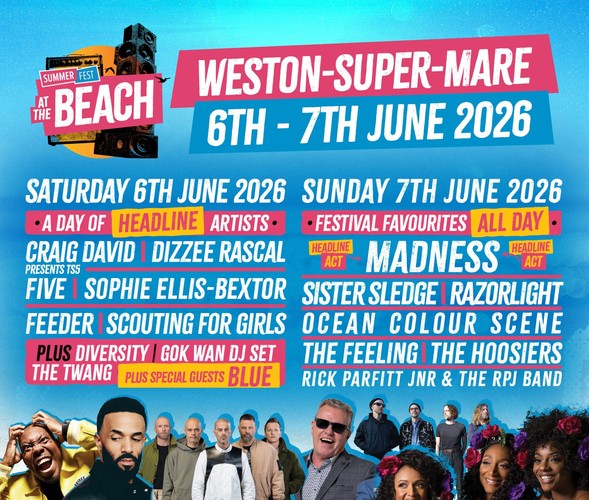 Summer Fest At The Beach Tickets - Music Festival Weston Super Mare