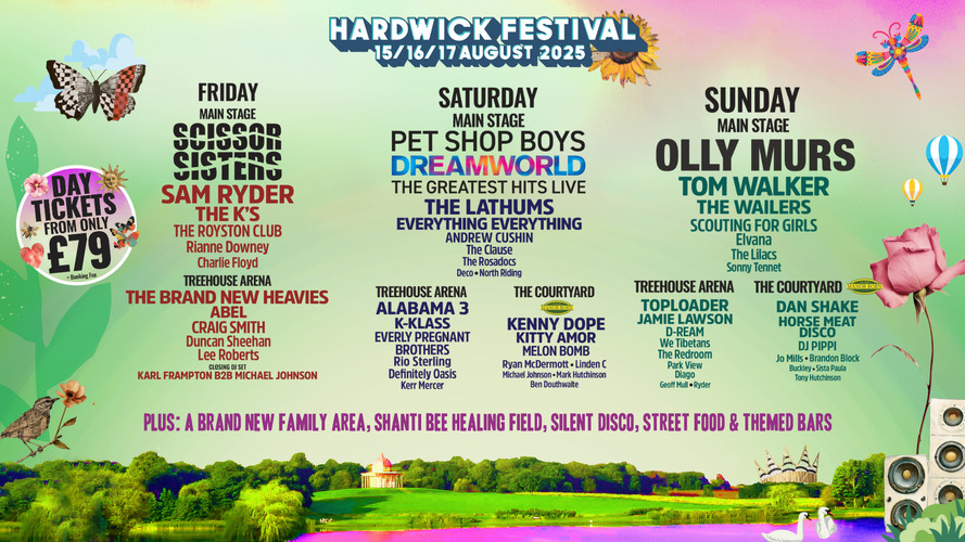 Hardwick Festival Tickets - Free £5 Voucher With Booking