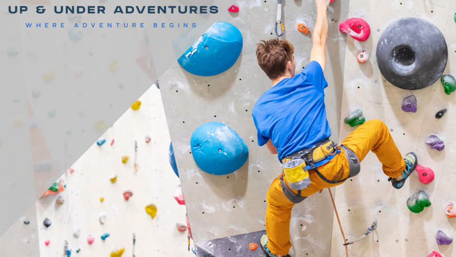 Lead Climbing Chippenham - Up and Under Adventures